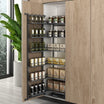 Ebco Pantry Unit Soft Close - 12 Baskets | Steel/Glass | 450-600mm ...