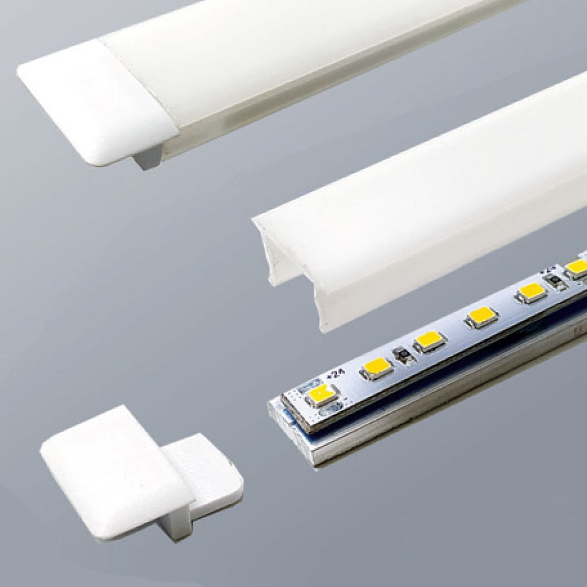 Ebco Luminor 8C (Set of Diffusor Profile with Aluminium Heat Sink Prof ...